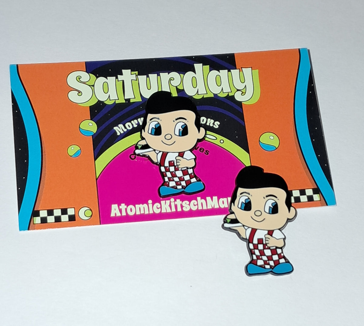 Big Boy Enamel Pin – Atomic Kitsch Mart