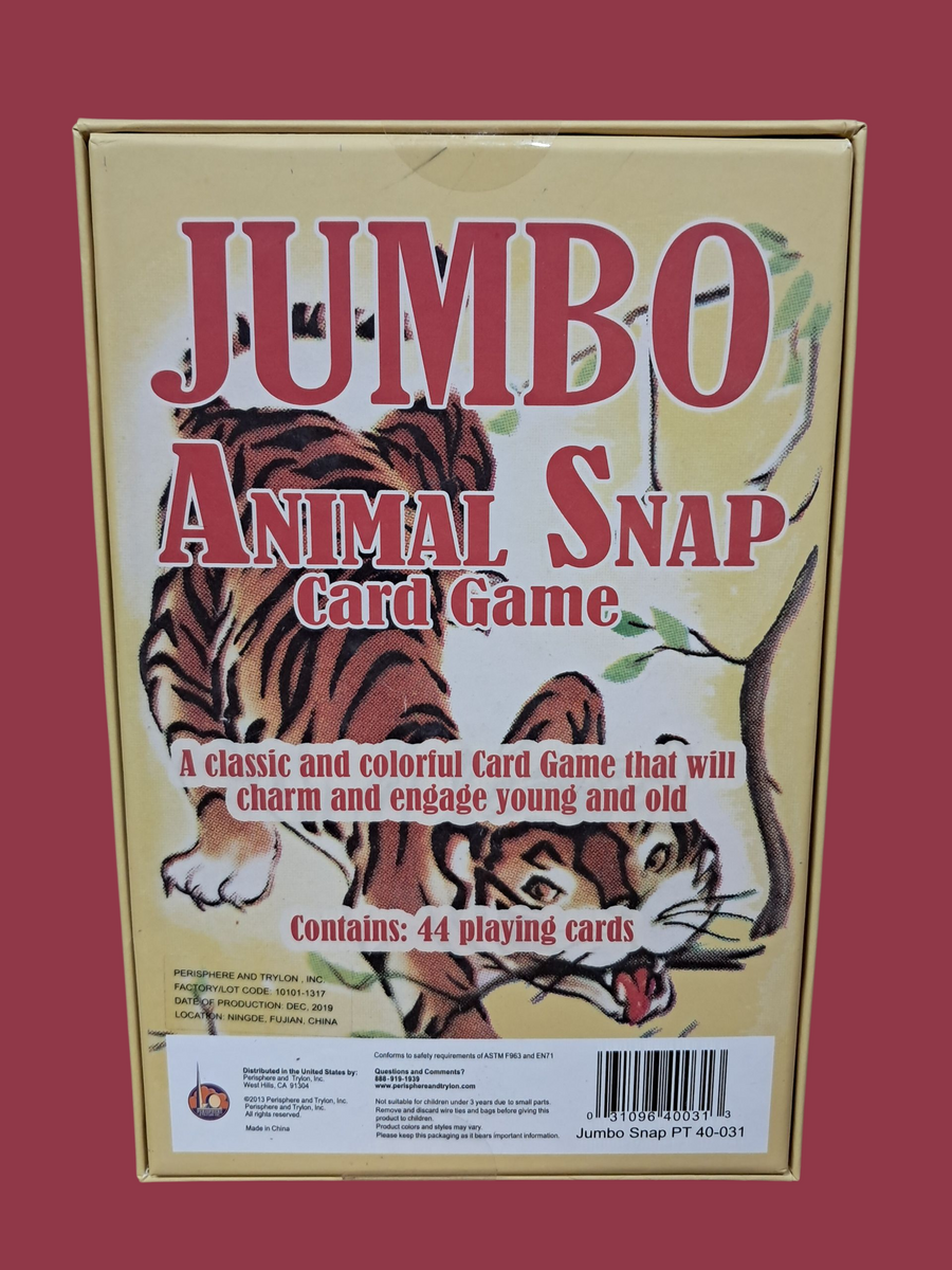 Jumbo Animal Snap Classic Card Game – Atomic Kitsch Mart