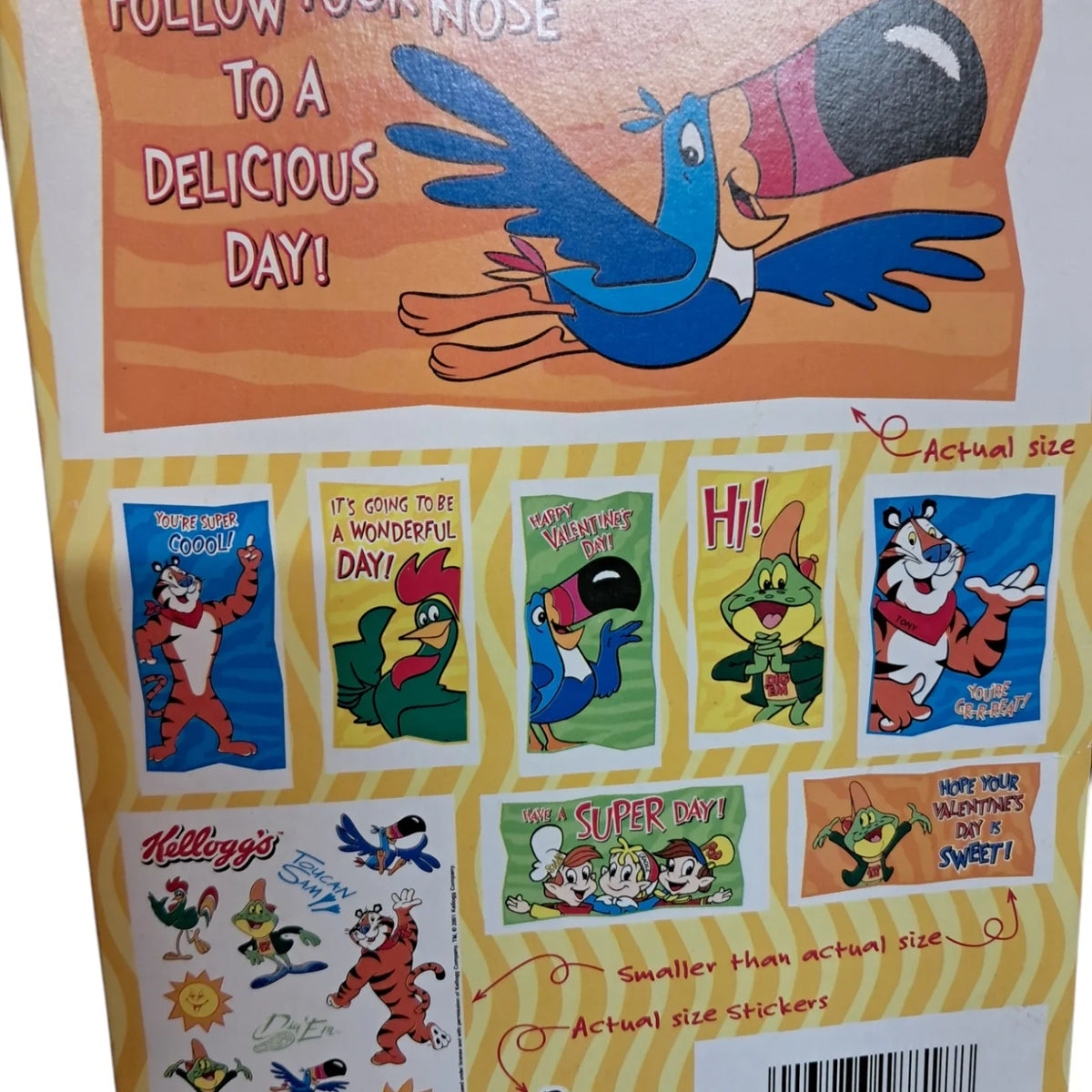 2002 Kellogg's Cereal Sealed Box of Classroom Valentine Cards – Atomic ...