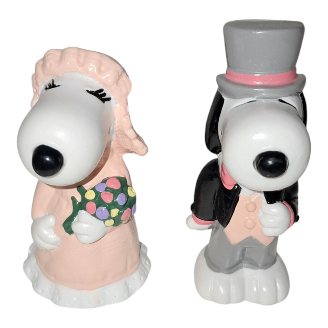 Set of 2 Vintage Snoopy Bride and Groom Wedding Figures – Atomic Kitsch ...