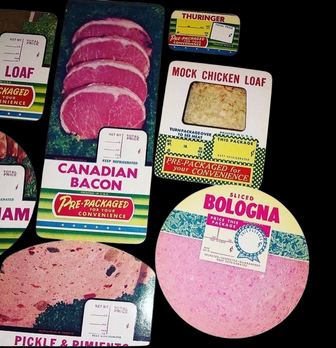 Mid Century Deli Counter Lunch Meat Labels – Atomic Kitsch Mart