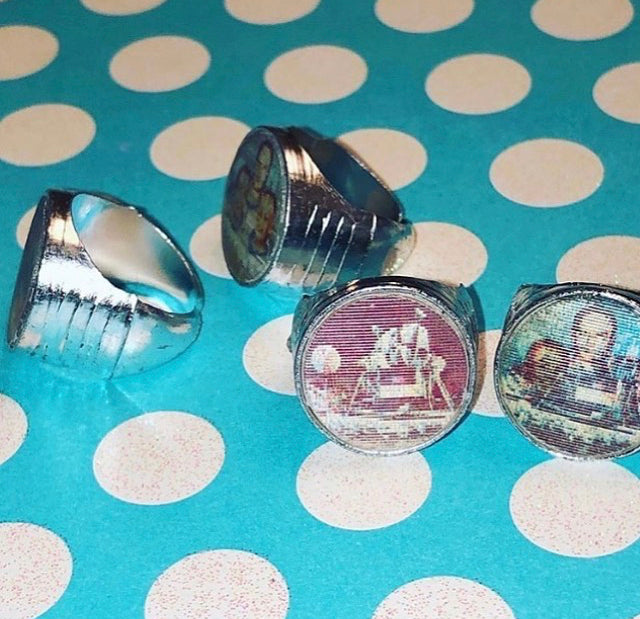 1969 Moon Landing Apollo 11 Lenticular Gumball Ring – Atomic Kitsch Mart